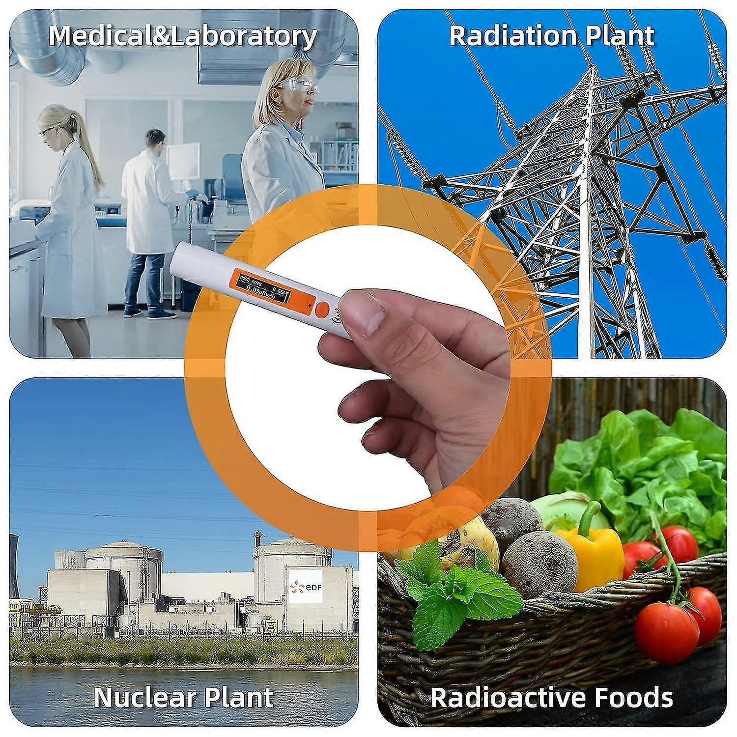 Geiger Counter Nuclear Radiation Detector High Accuracy Beta Gamma X ...