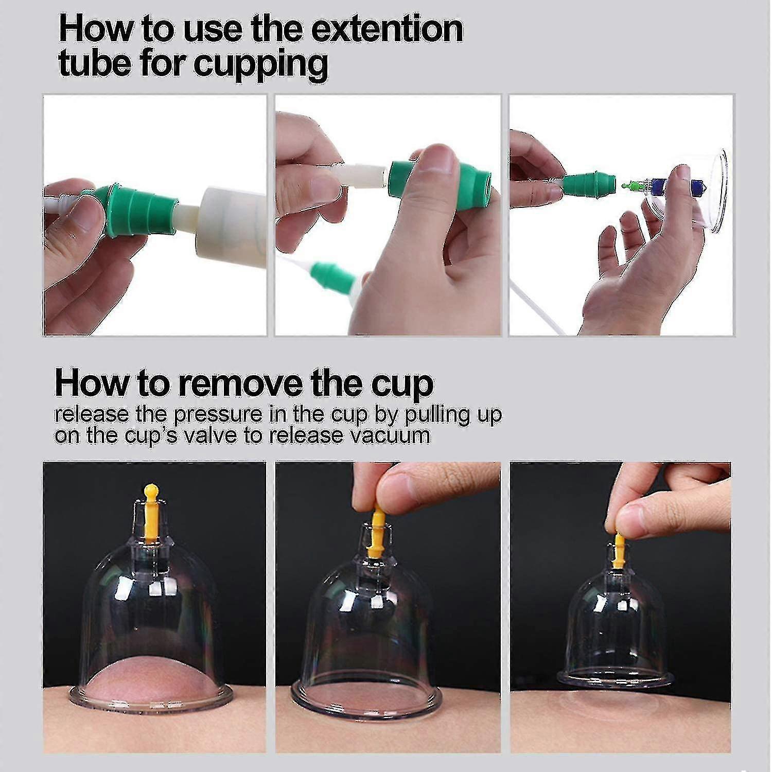 Cupping Therapy Sets,24 Cups Cupping Set With Pump Vacuum Suction Cups ...