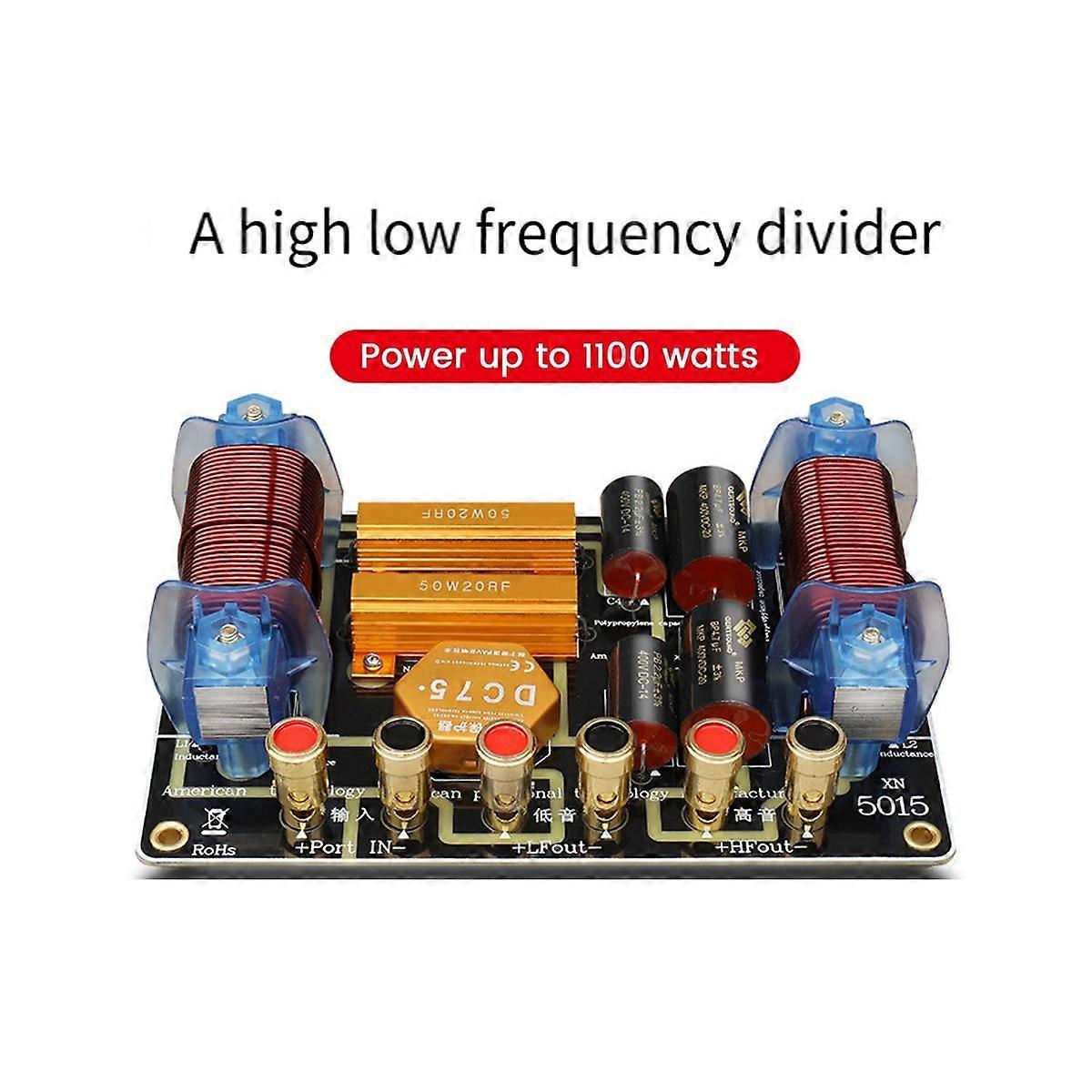 1100W Audio Frequency Divider Two Way Speaker Crossover 12 15 Inch ...