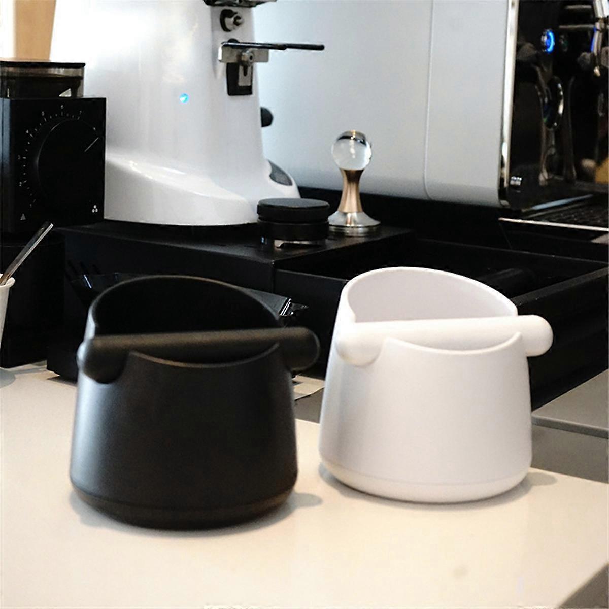 Coffee Knock Box with Rubber Knock Bar Large Espresso Grounds Container ...