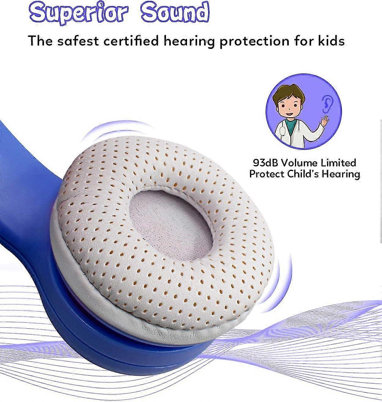 Unicorn Headphones Wireless, Toddler Bluetooth Headphones for Girls ...