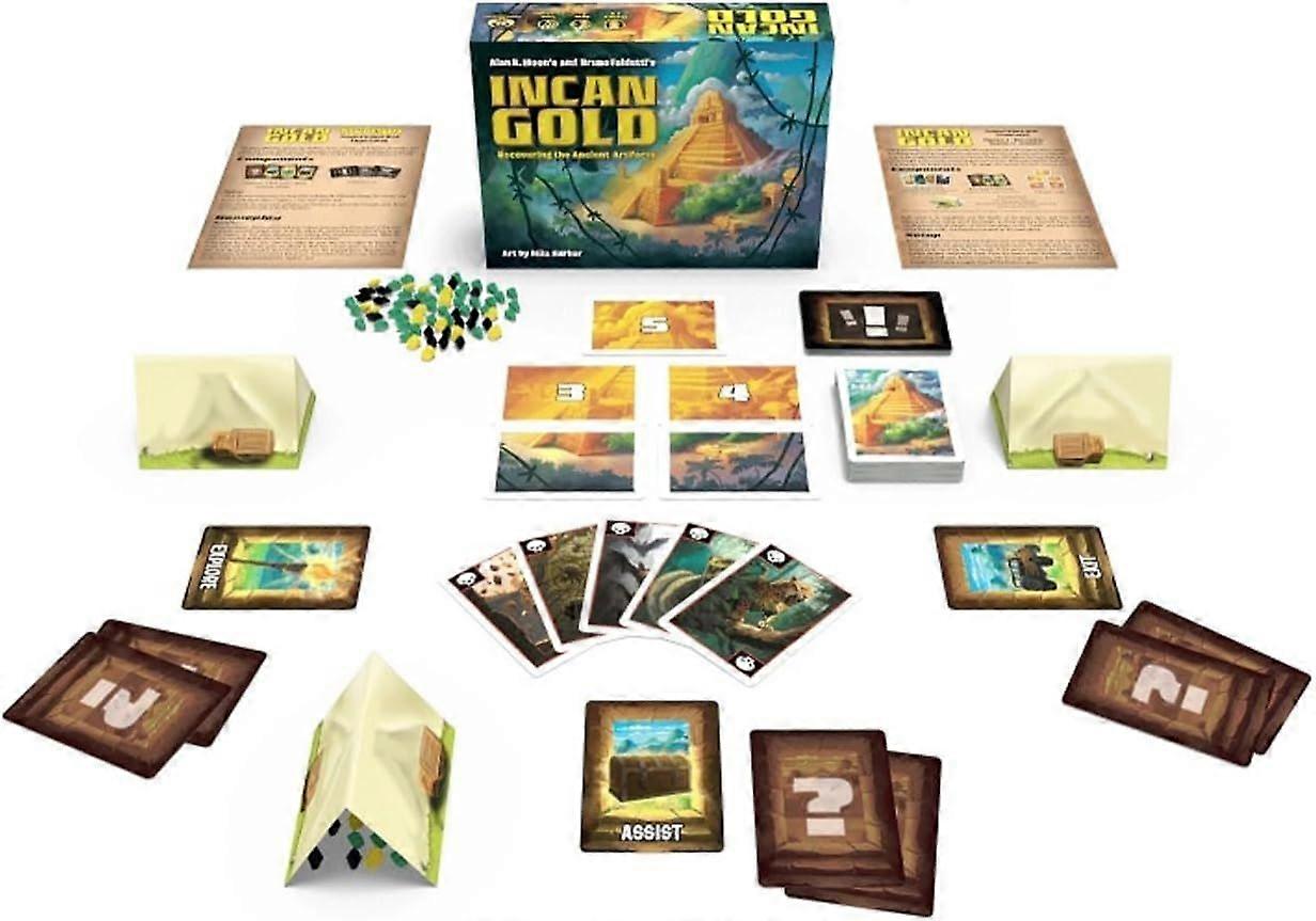 Incan Gold (2024) - Includes New Dangers Expansion Pack | Fruugo UK
