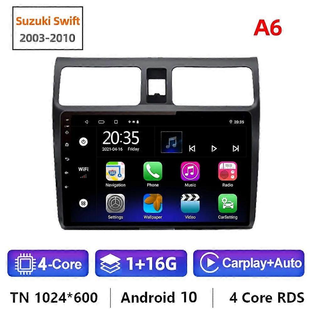 CarPlay Radio For Suzuki Swift 2003 2005 2006 2007-2010 Android Auto 4G Car Multimedia GPS 2 din ...