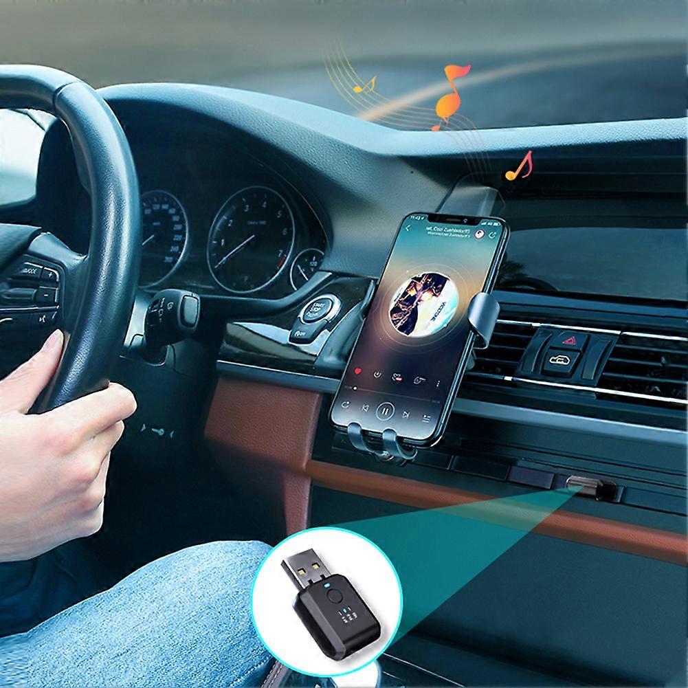 FM01 Bluetooth-Compatible 5.1 Mini Receiver Wireless Car Radio USB FM ...