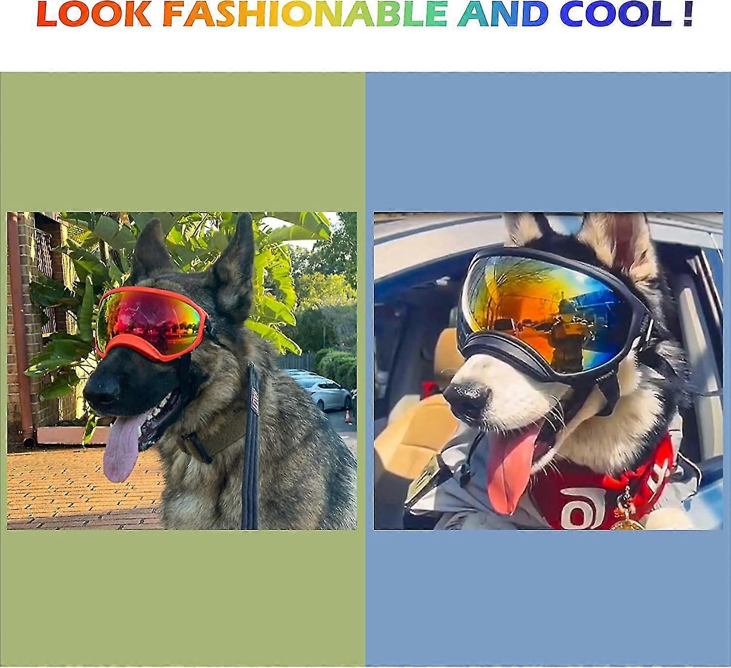 Dog Goggles Dog Uv Protection Sunglasses With Adjustable Strap Dogs ...