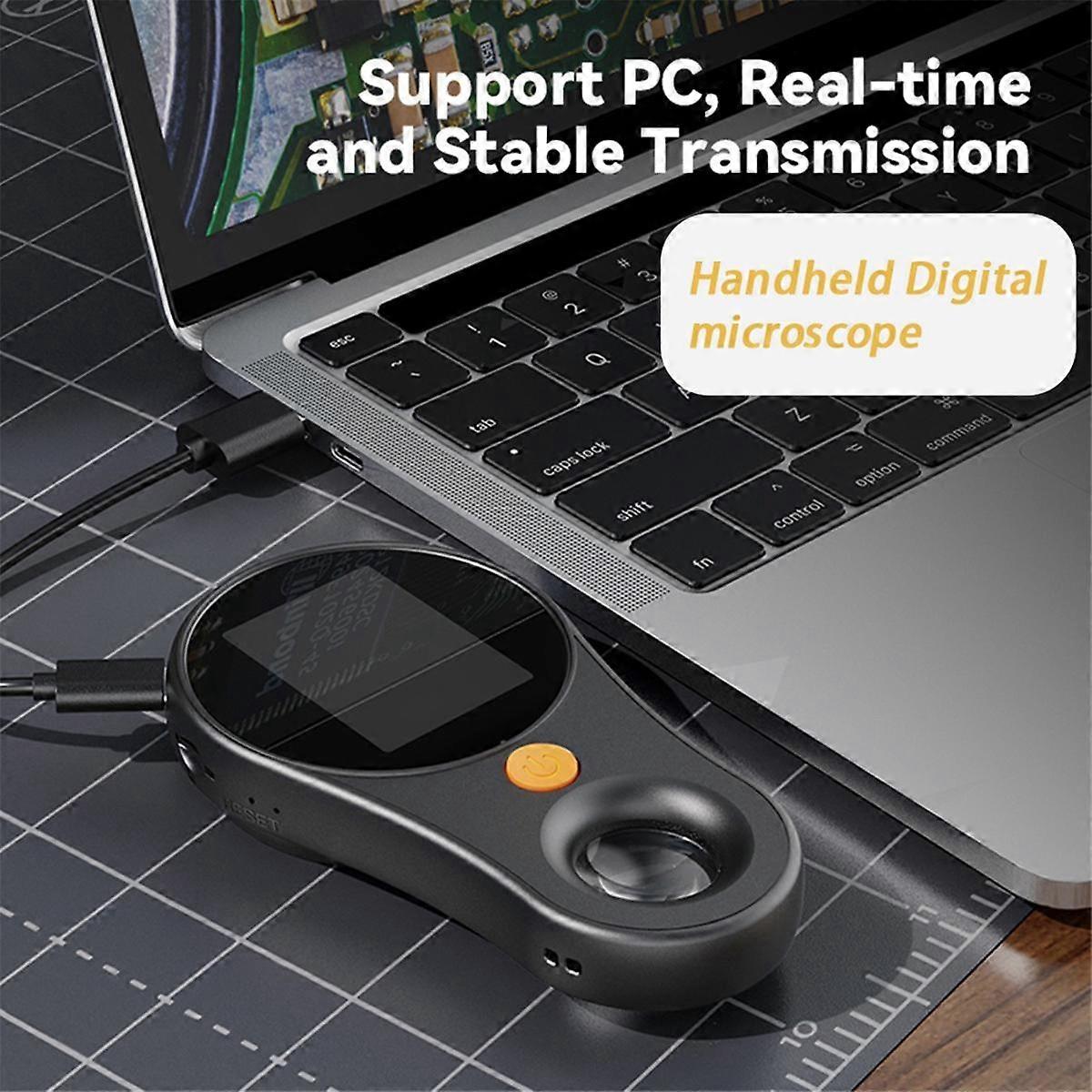 500X Magnification Digital Handheld Microscope Magnifier Glass+Light ...