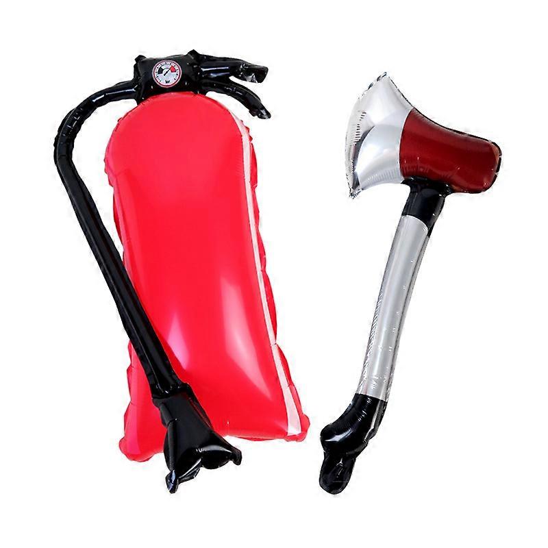1 Set Firefighting Party Balloons Fire Axe Fire Extinguisher Shaped ...