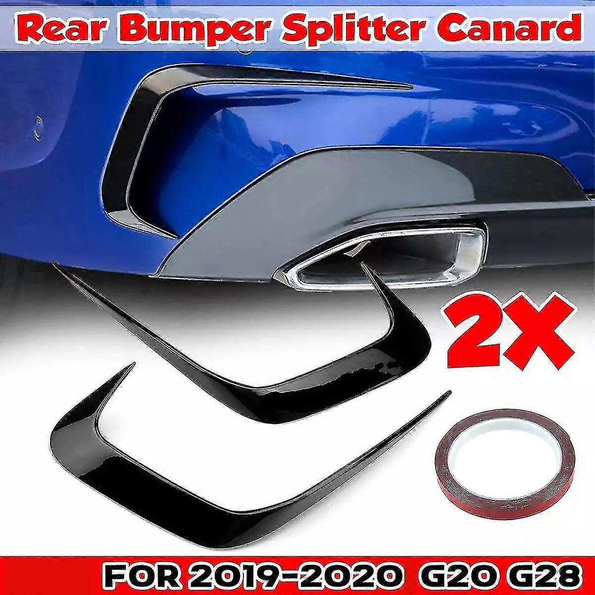 Glossy Black Car Rear Bumper Side Splitter Wing Spoiler For G20 G28 ...