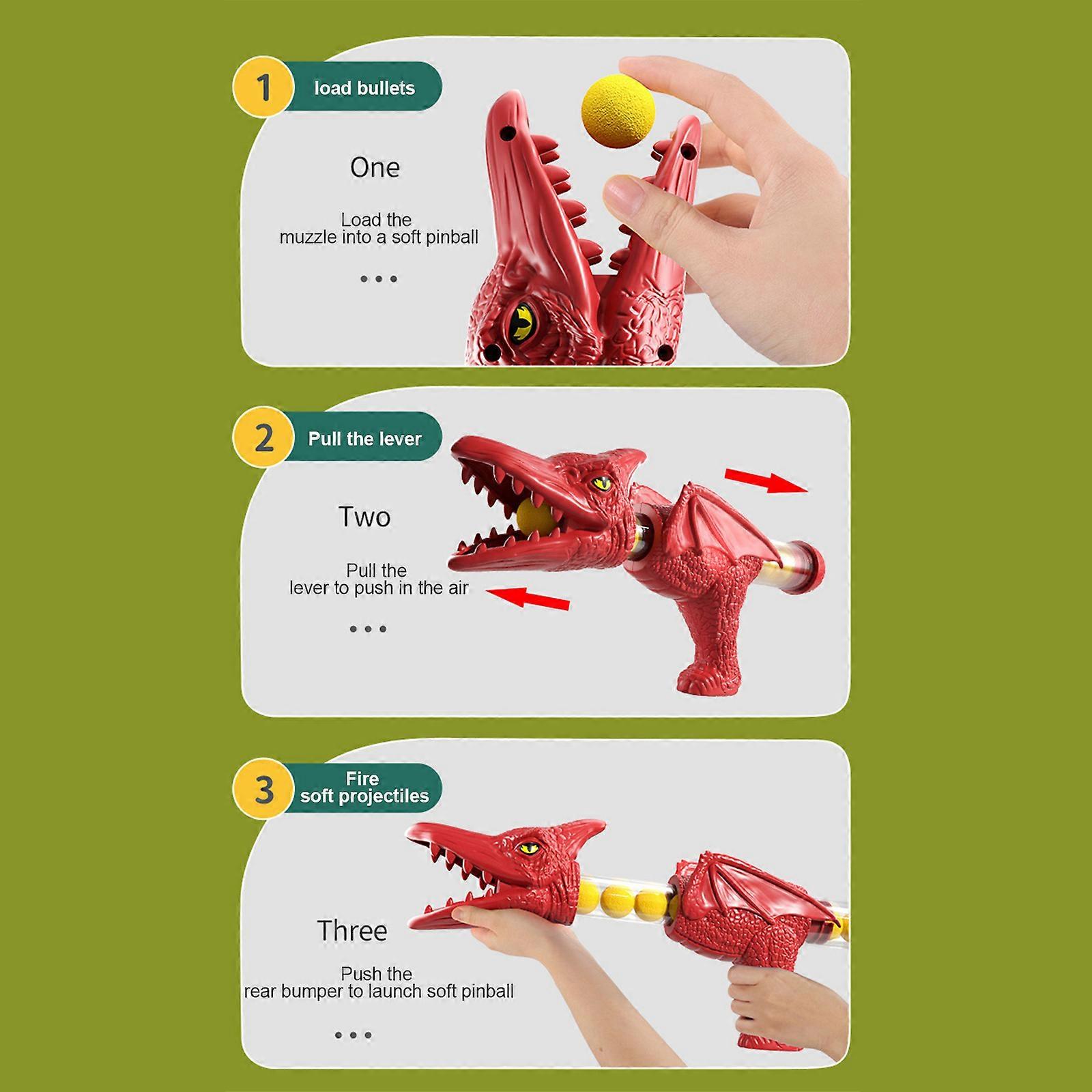 New Hot Dinosaur Shooting Toys for Child, Movable Target Shooting Game ...