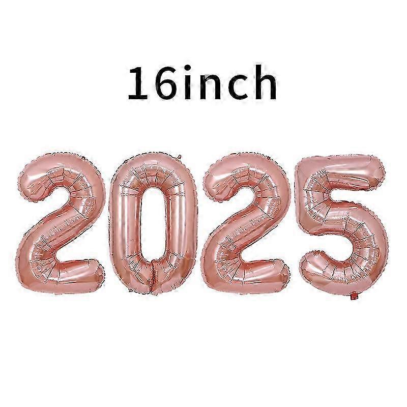 5 set 2025 Balloons - 16 Inch -Number Balloon 2025 New Year Decorations ...