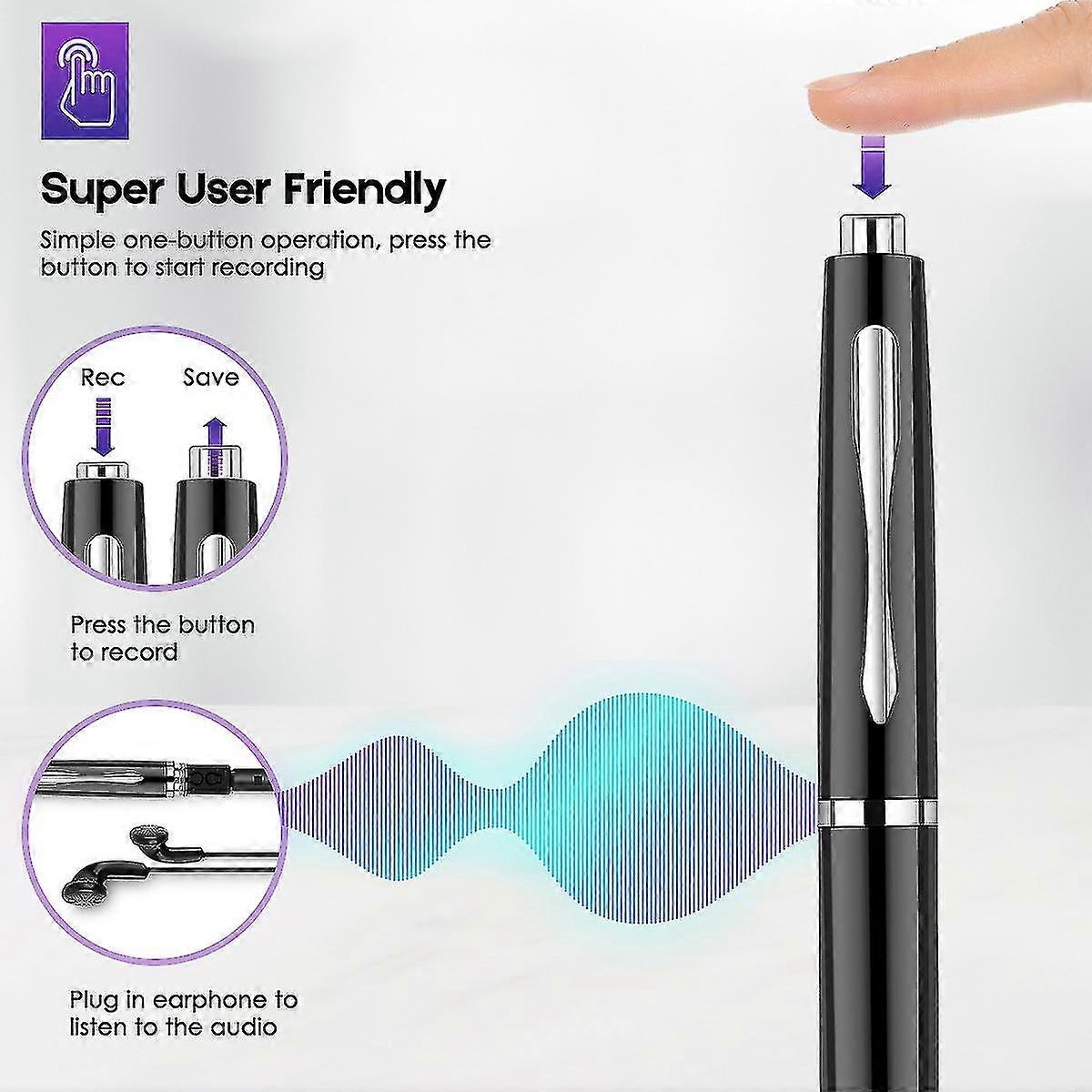 Mini Recorder Full Hd Portable Pen Wireless Digital Ip Writable Video ...