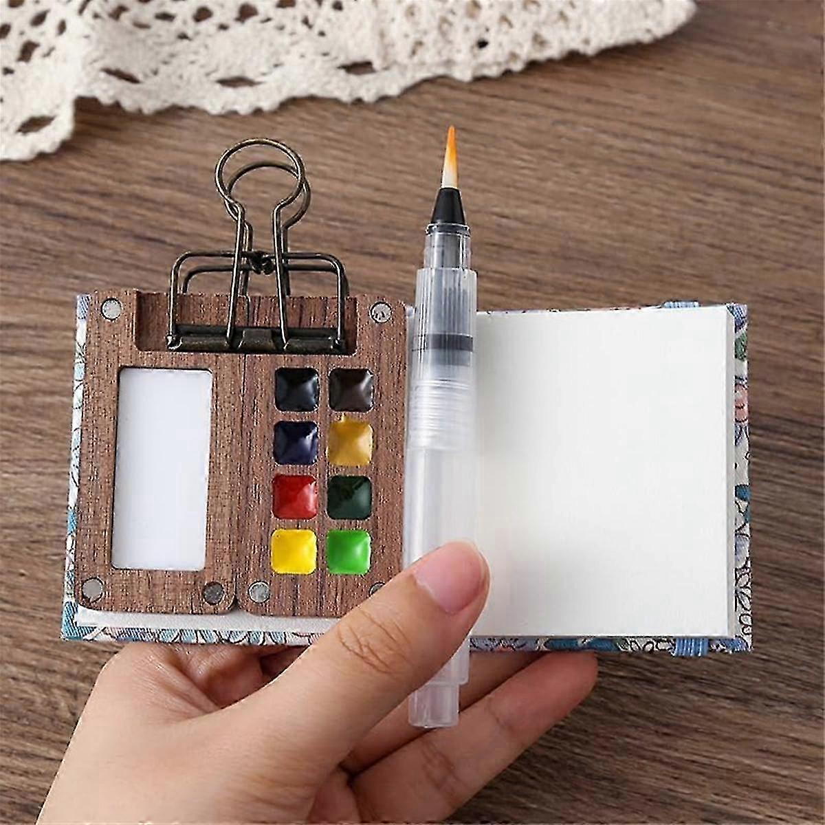 Travel Paint Palette, Mini Watercolor Paint Set, Portable Paint Palette ...