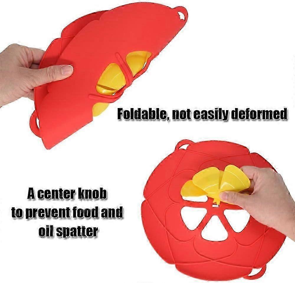 2 Pack Spill Stopper Lid Cover, Boil Over Silicone Lids, Microwave ...