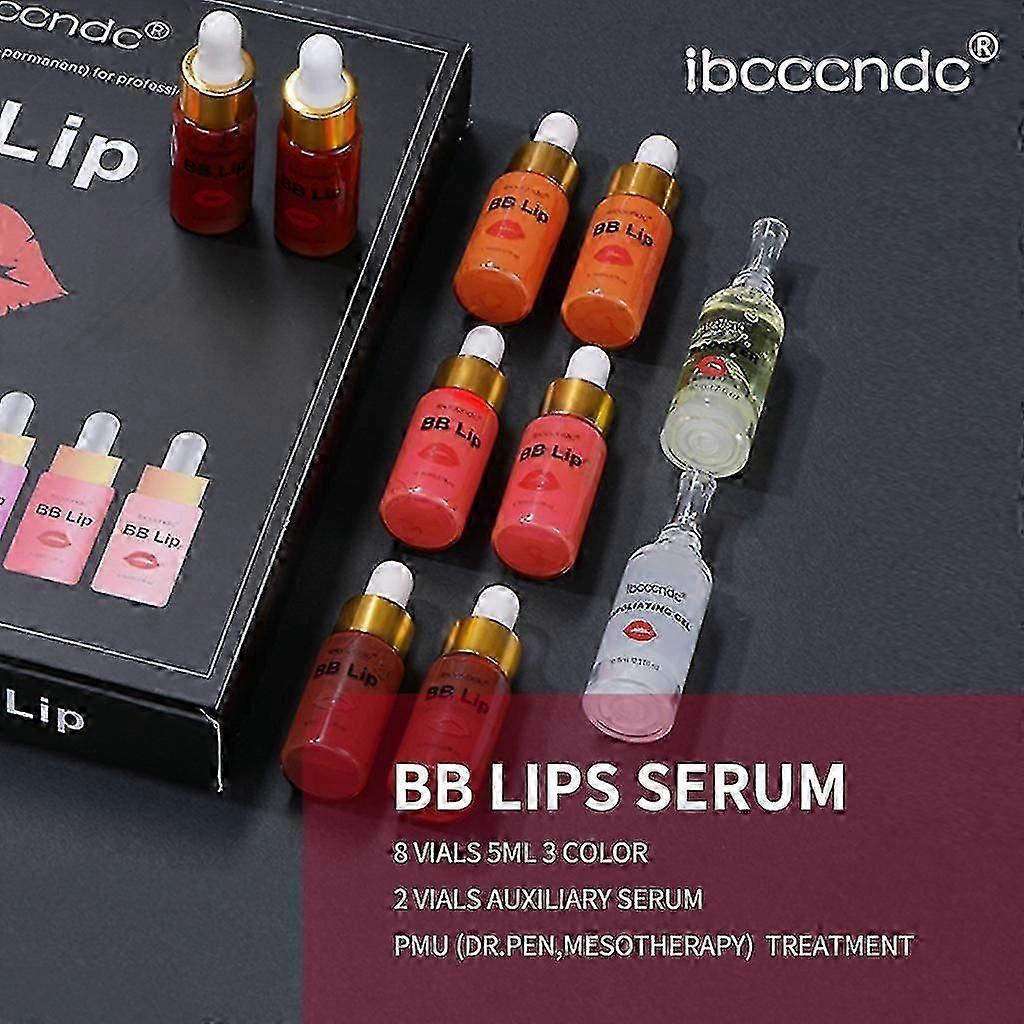 8 Colors Bb Lips Ampoule Serum Kit Lip Gloss Bb Cream For Lip Coloring | Fruugo UK