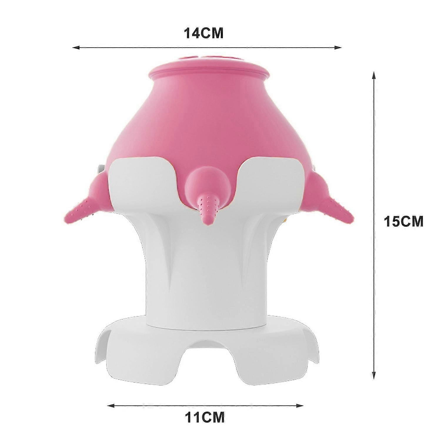 Adjustable Milk Feeder for Pets with 5 Pacifiers, Height Customizable ...