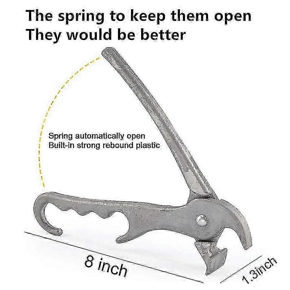 Cast Aluminum Deep Pizza Pan Gripper - Heavy Duty Oven Tongs for Hot ...