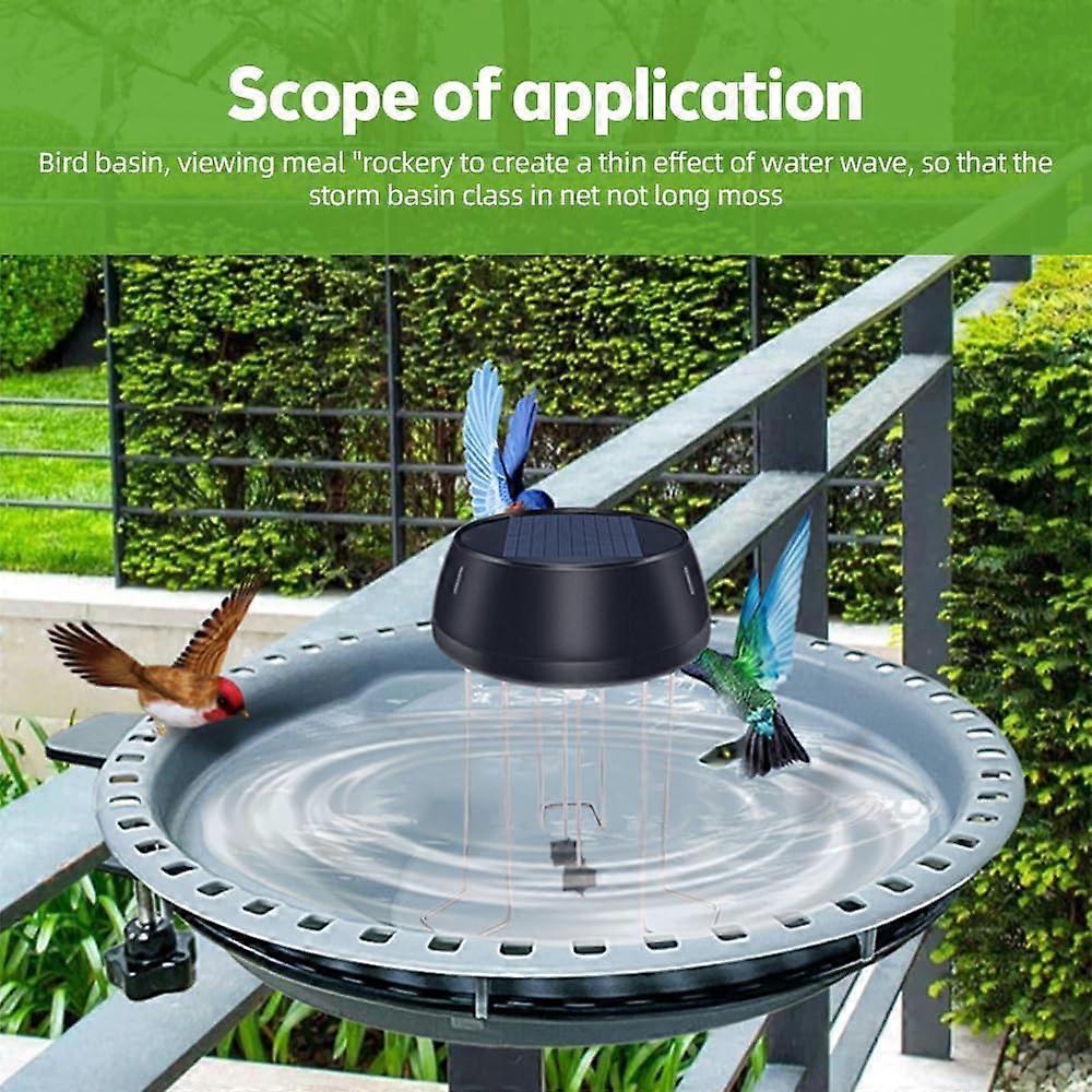 Solar Water Agitator for Bird Bath, Circular Design, Solar-Powered ...