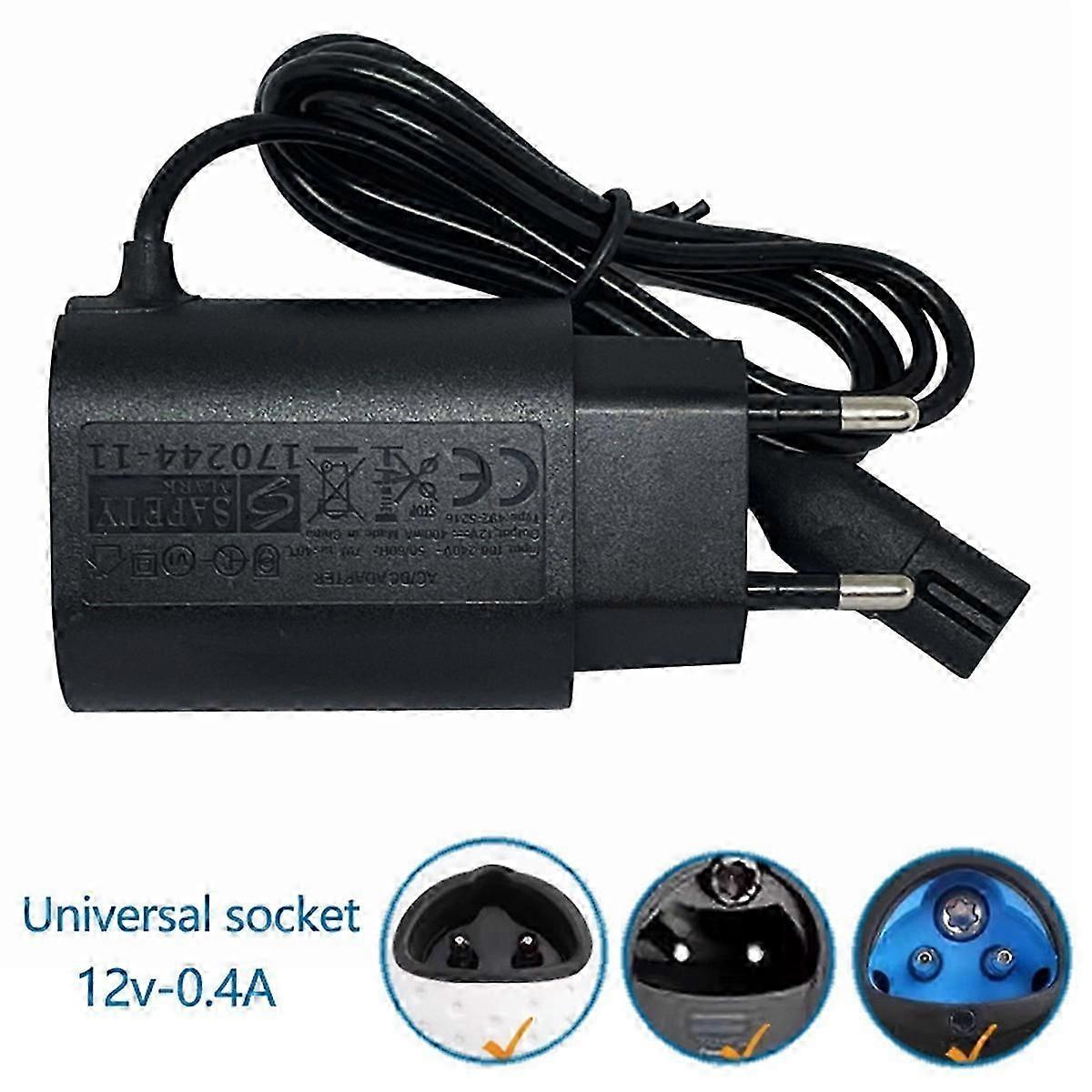 12V 0.4A Replacement Shaving Charger for Braun Series S3 S5 S7 S8 S9 ...