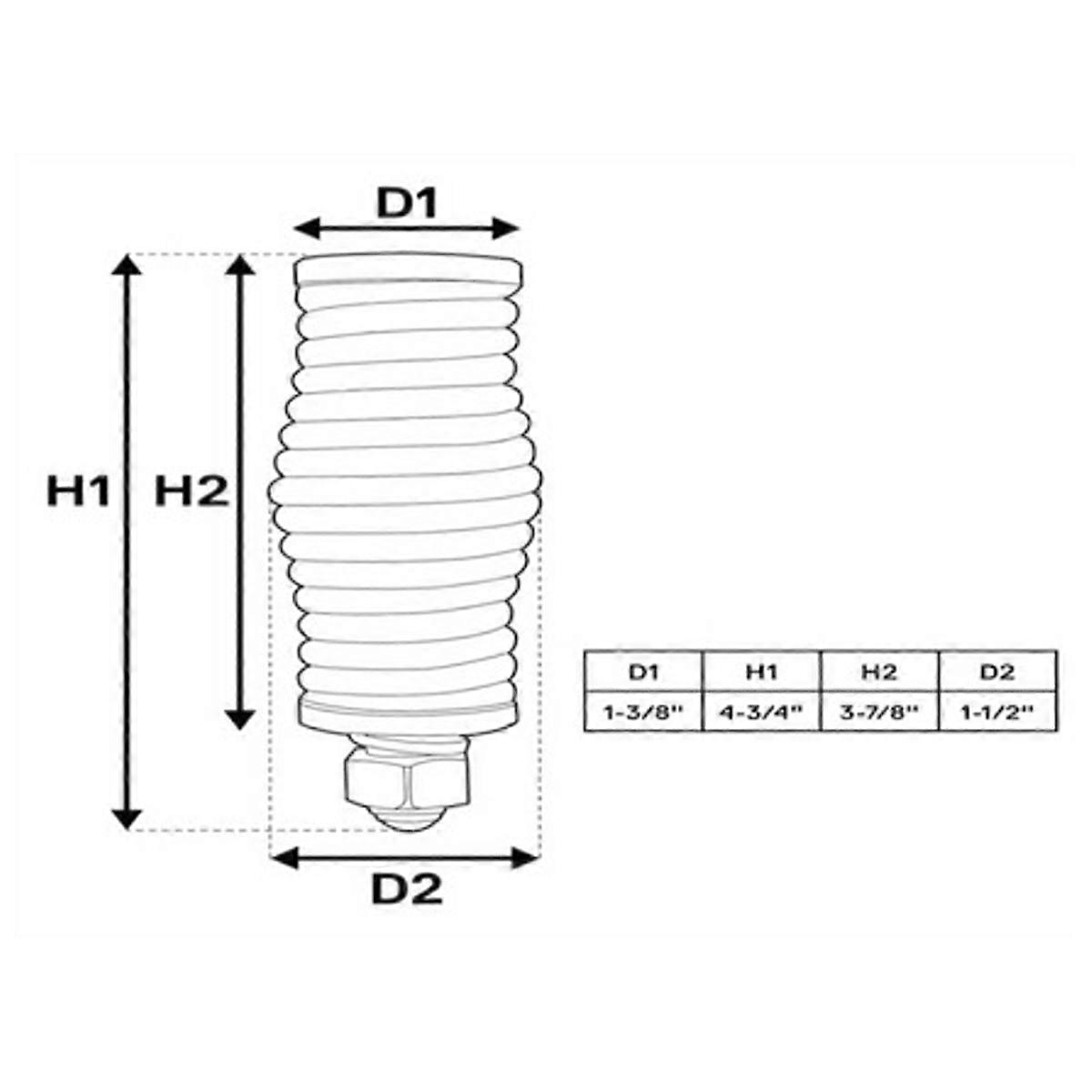 Antenna Spring Mount Flag Light Spring 1/2 Inch Spring Mount CB Antenna ...