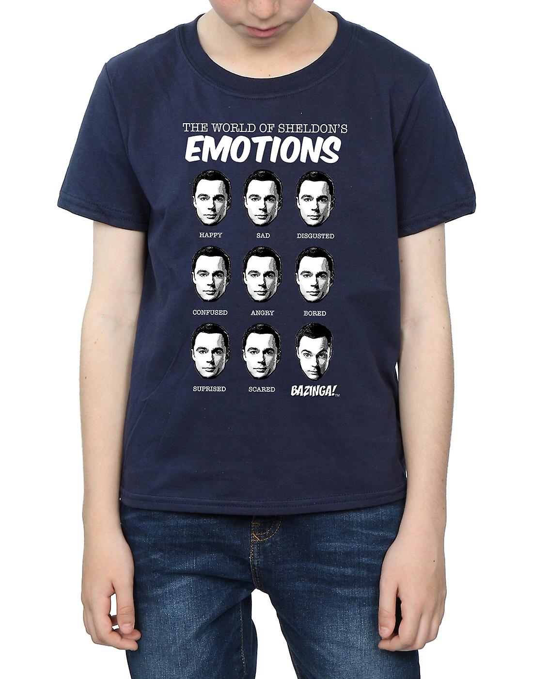 The Big Bang Theory Boys Sheldon Emotions T-Shirt | Fruugo US