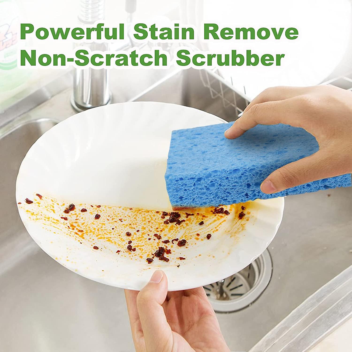 Cellulose Sponge, Heavy Washing Sponge, Scratch-Free Kitchen Sponge ...