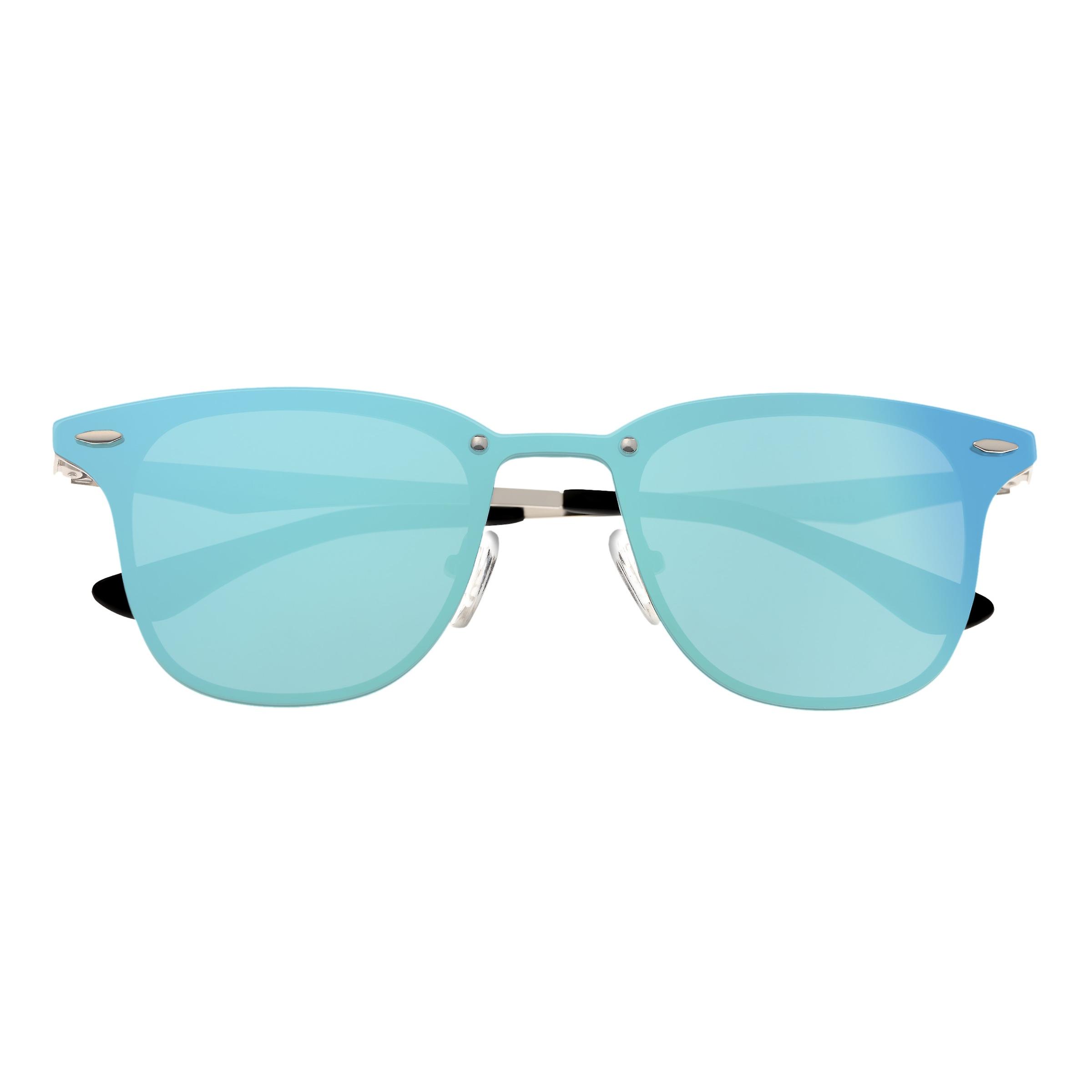 Sixty One Infinity Polarized Sunglasses - Silver/Light Blue | Fruugo UK