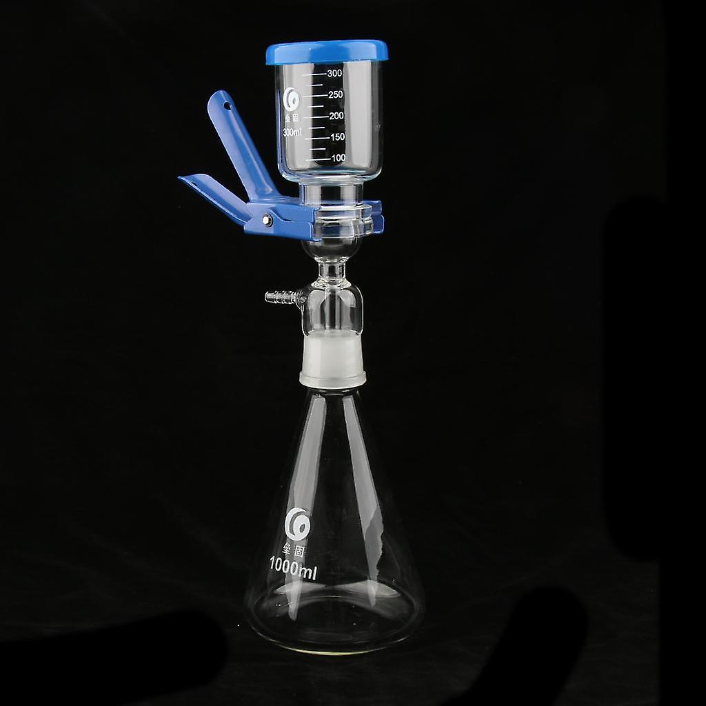 2 Sets Of 1000ml Filtration Apparatus Vacuum Lab Filter Unit W Funnel ...