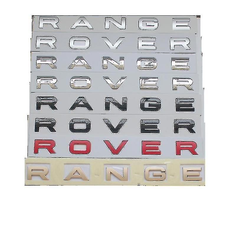 Number Letters Word " Range Rover " Car Trunk Badge Emblem Badges ...