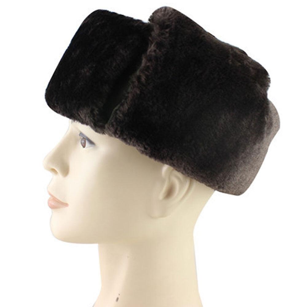 Faux Fur Ushanka Russian Cossack Trapper Hat With Soviet Badge | Fruugo UK