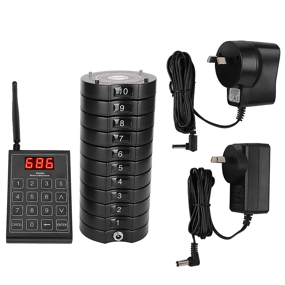 Wireless Guest Paging Queuing System 668-S with 10 Coaster Pagers (1 ...