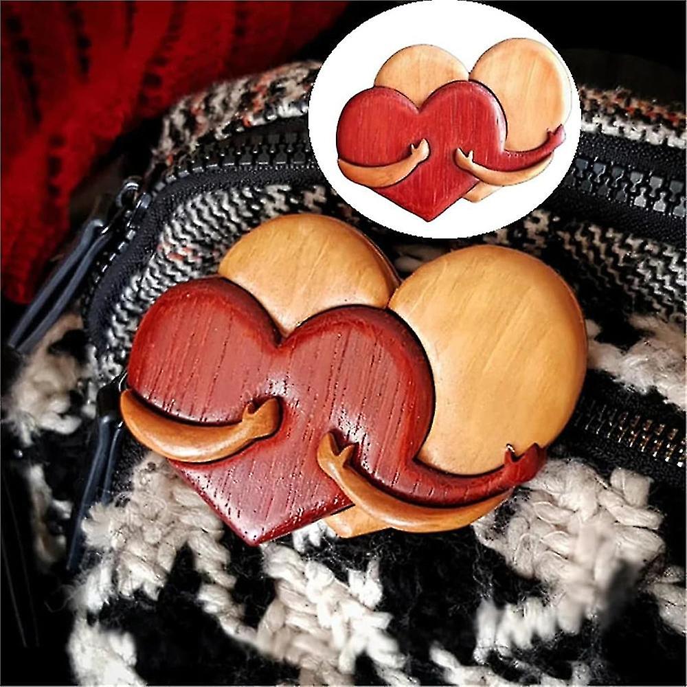 Handgjord En kram från mitt hjärta för dig Träsnideri, kärleksfulla ...