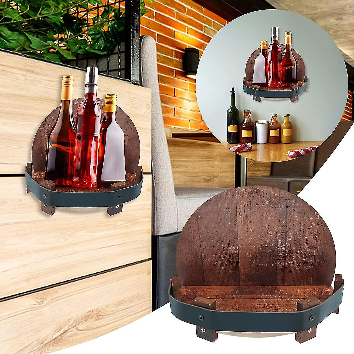 Wine Bottle Display Wall Mounted Wine Rack Handmade Wall Mounted Wine ...