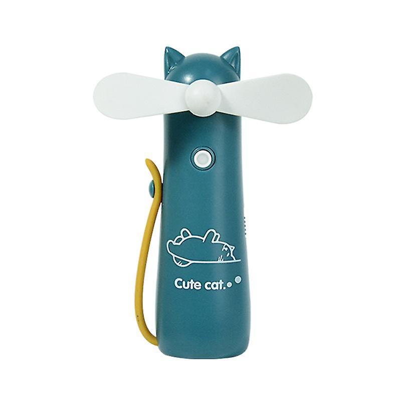 Mini fan halter water spray creative cute rope holding student portable ...