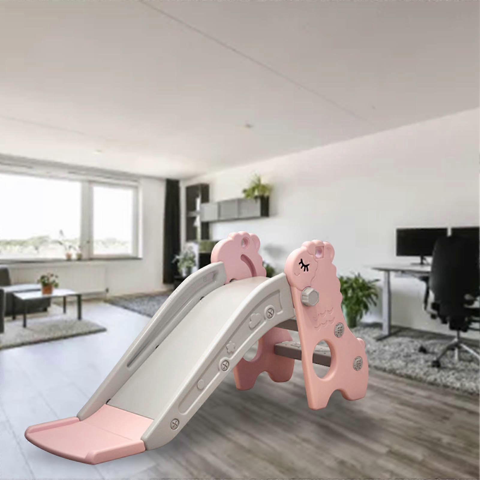 Kids Indoor Sliding Slide Freestanding Folding 2 Stairs Stable Base ...