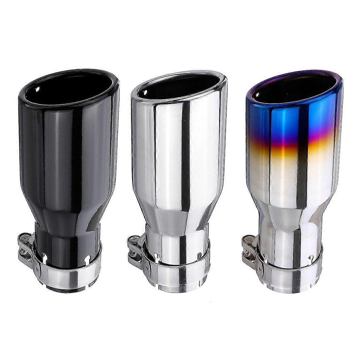 54Mm in 76mm 102mm out universal car exhaust pipe muffler tail pipe end ...