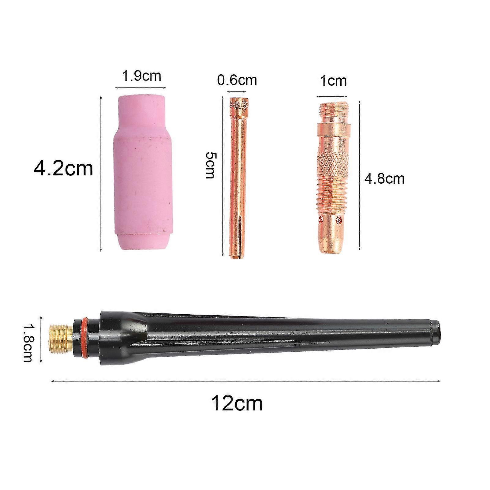4pcs/set Wp-17/18/26 Tig Welding Torch Accessories Compact Easy To Install Practical Tig Welding ...