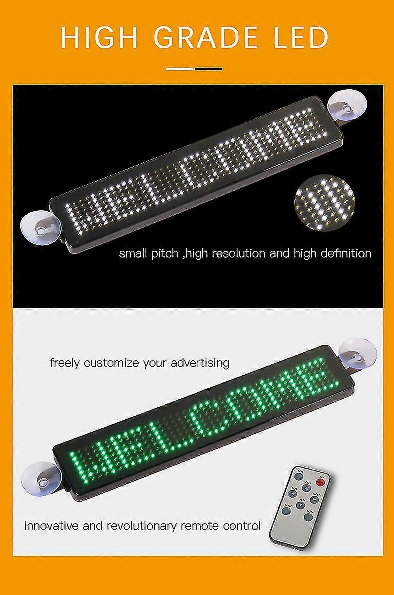 12v Programmable Car Led Signs Display Advertising Scrolling Sign With ...