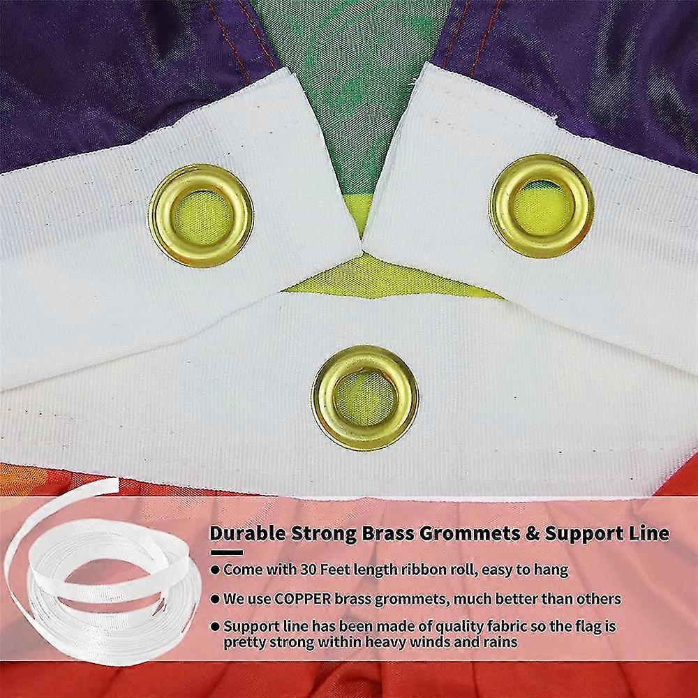 1/2/4/6/8pcs Pride Pleated Fan Flag Rainbow Pride Bunting Flag Gay ...