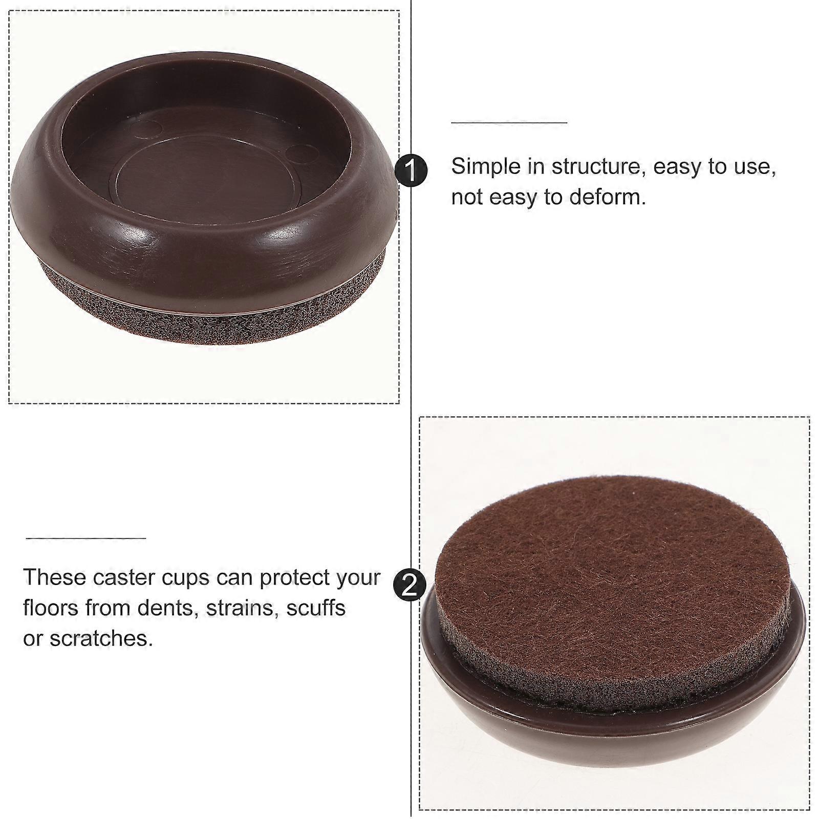 10pcs Furniture Coaster Chair Wheel Stopper 5/4 Caster Cup Furniture ...