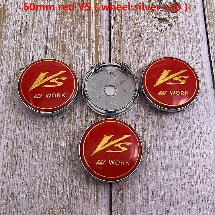 4pcs 56mm or 60mm newest W WORK VS Car Logo Emblem Wheel Center Cap Rim ...
