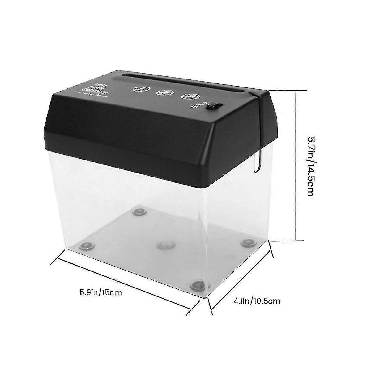 Portable Electric Paper Shredder Usb Battery Powered Shredder Document ...