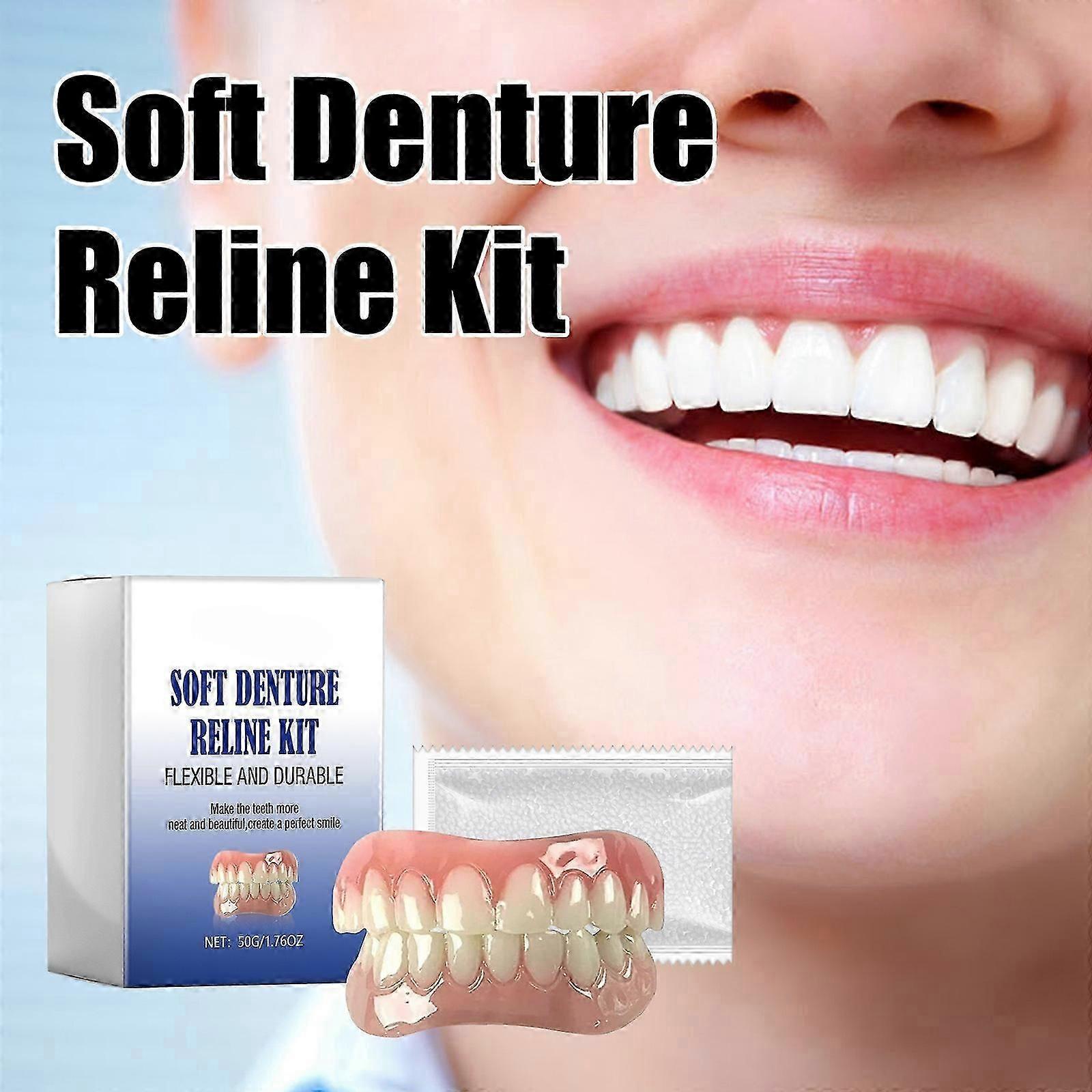 Soft Denture Reline Kit,Denture Repair Kit,False Teeth Set,Denture ...