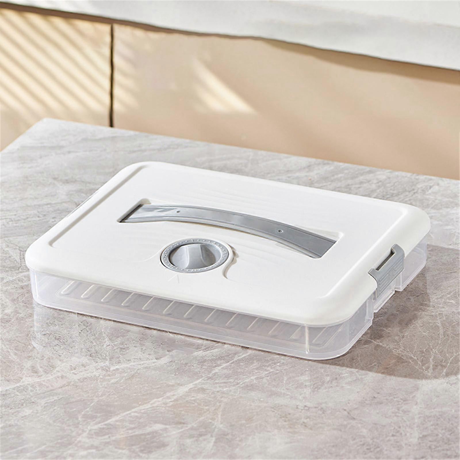 Convenient Lockable Dumpling Container Food Containers Holder with Lid ...