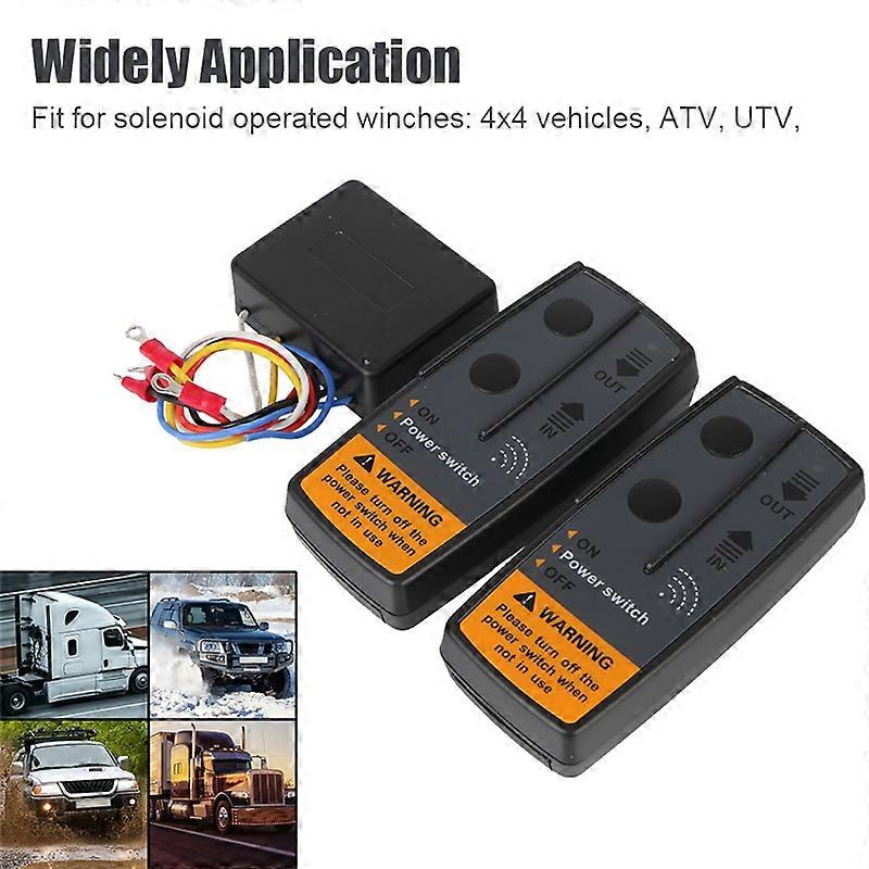 2.4G 12V 24V Electric Winch Switch Controller Universal Wireless Remote ...