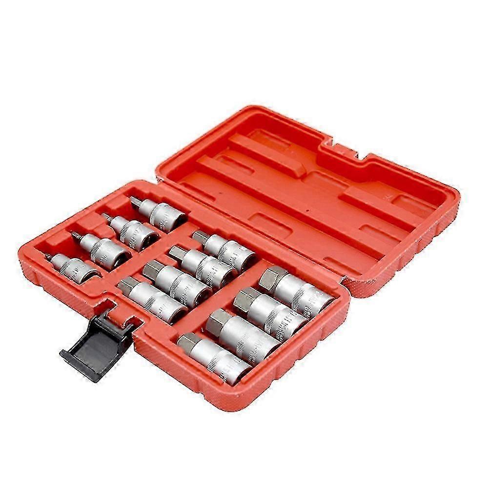 12pcs 1/2 Inch Drive Impact Hex Bit Socket Set H5 H6 H7 H8 H10 H12 H14 ...