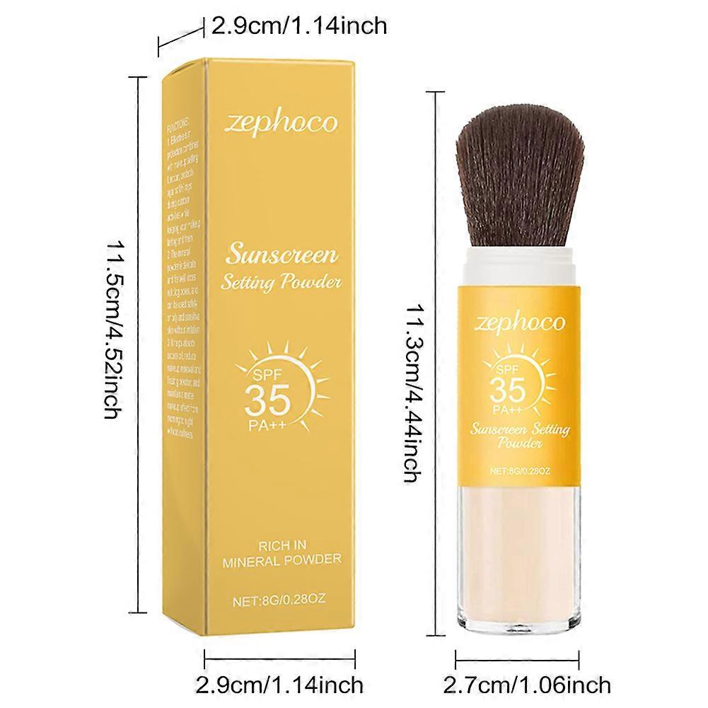 SPF35 Mineral Sunscreen Setting Powder Oil Control Natural Matte Finish ...