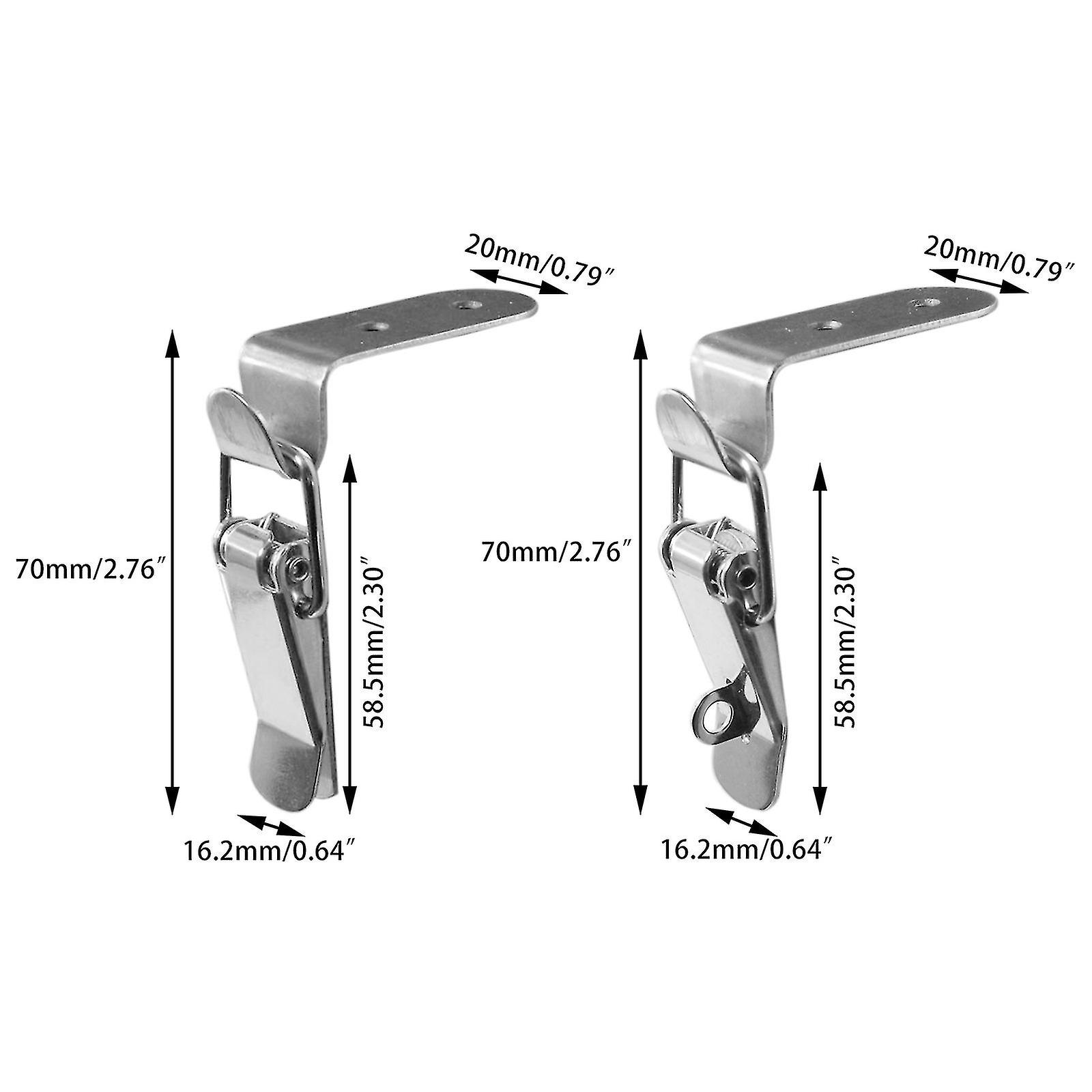 90 Degrees Duck-mouth Buckle Hook Lock Stainless Steel Spring Loaded ...