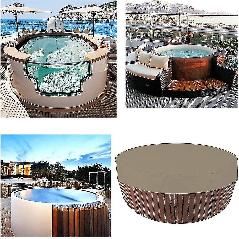 Runt spaskydd Utomhus Runt Spa Skydd Spa Skydd Vattentät Uv-resistent ...