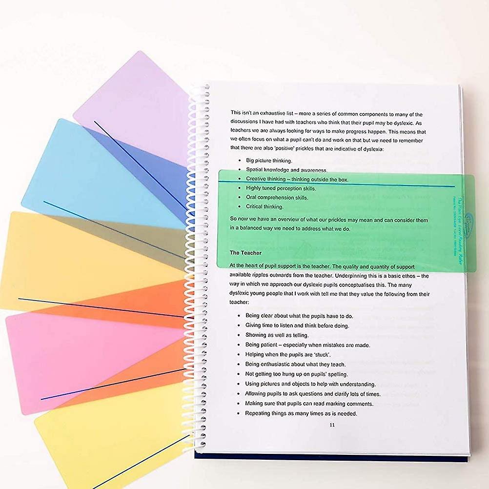 Guided Reading Highlight Strips, Dyslexia Overlay Ruler Reading Rulers ...