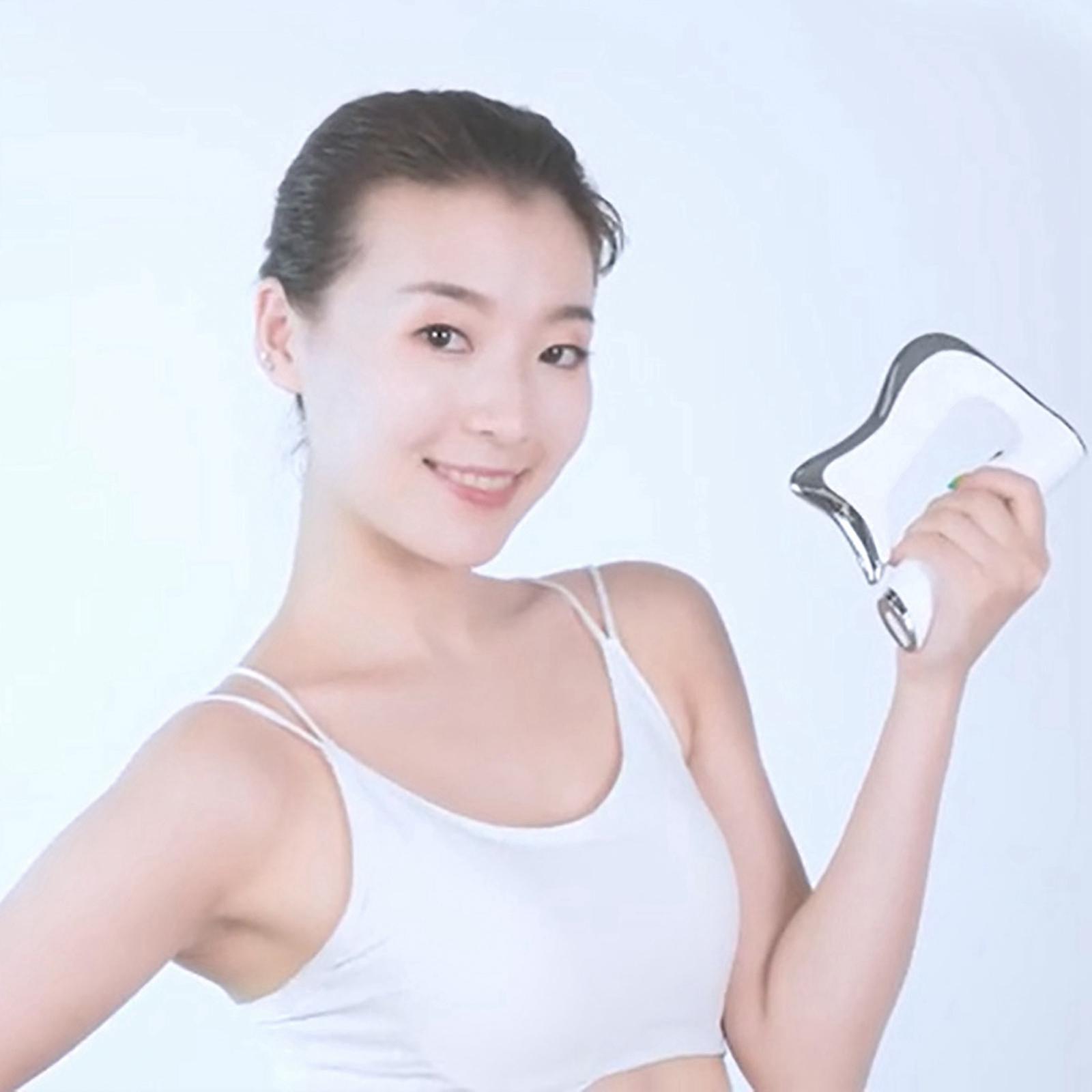 Electric Fascia Massager Guasha Scraper 3 Mode Heated Release Pressure ...